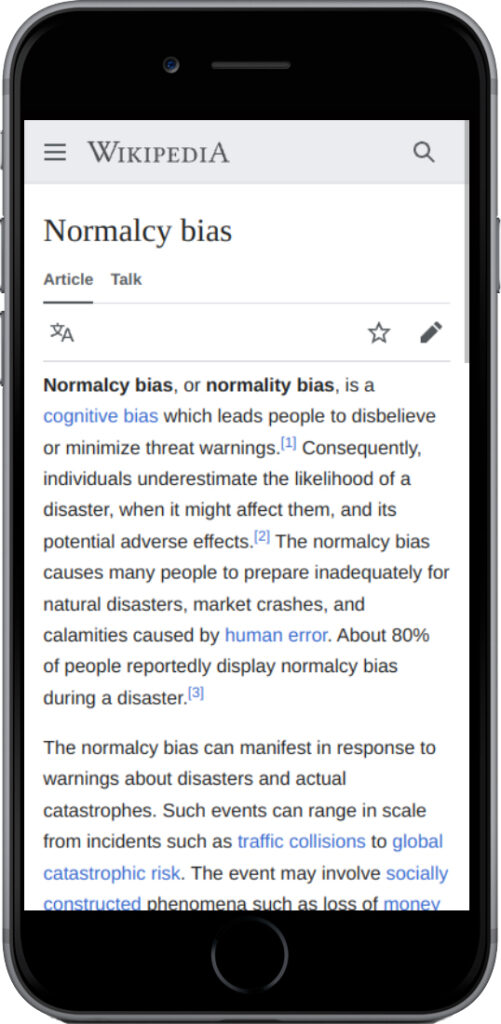 Do you have normalcy bias? | Here Comes the Apocalypse